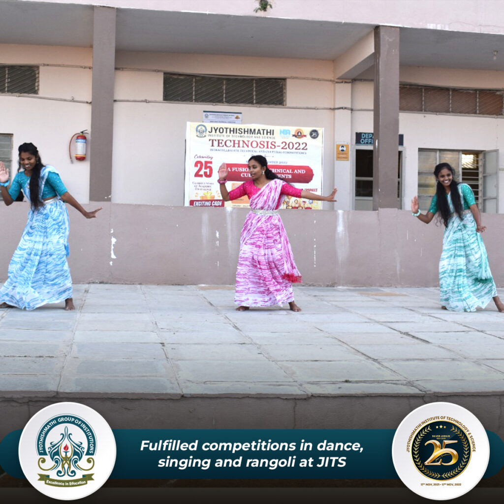 Fulfilled competitions in dance, singing and rangoli at JITS - Best ...