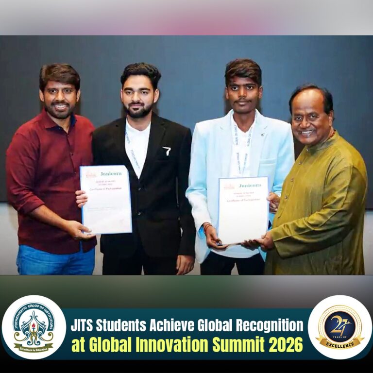JITS Students Achieve Global Recognition at Global Innovation Summit ...